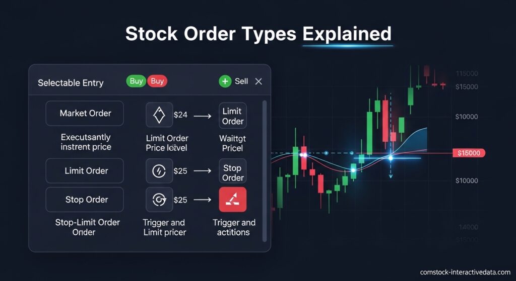 Stock Order Types Explained (May 2026) Market, Limit & Stop Orders